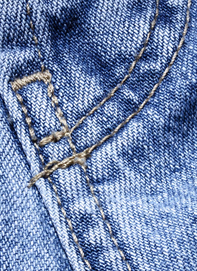 Blue denim with stitching stock image. Image of texture - 96692145