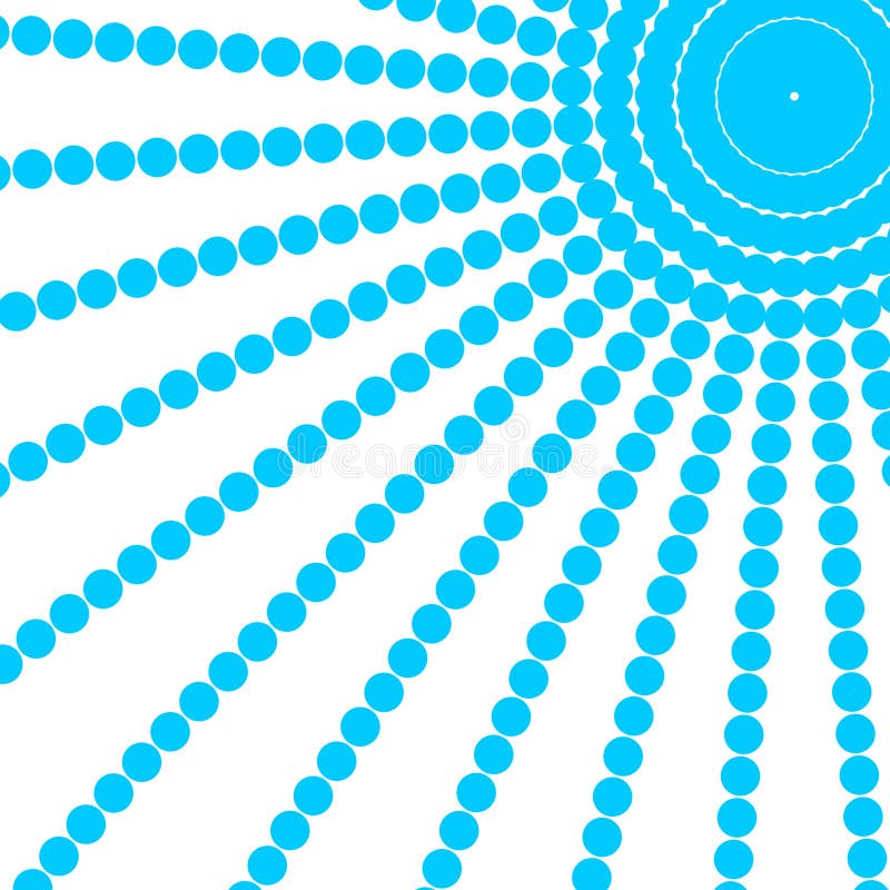 Blue Design Dot Circle Elements Upper Right Hand Corner Pattern ...