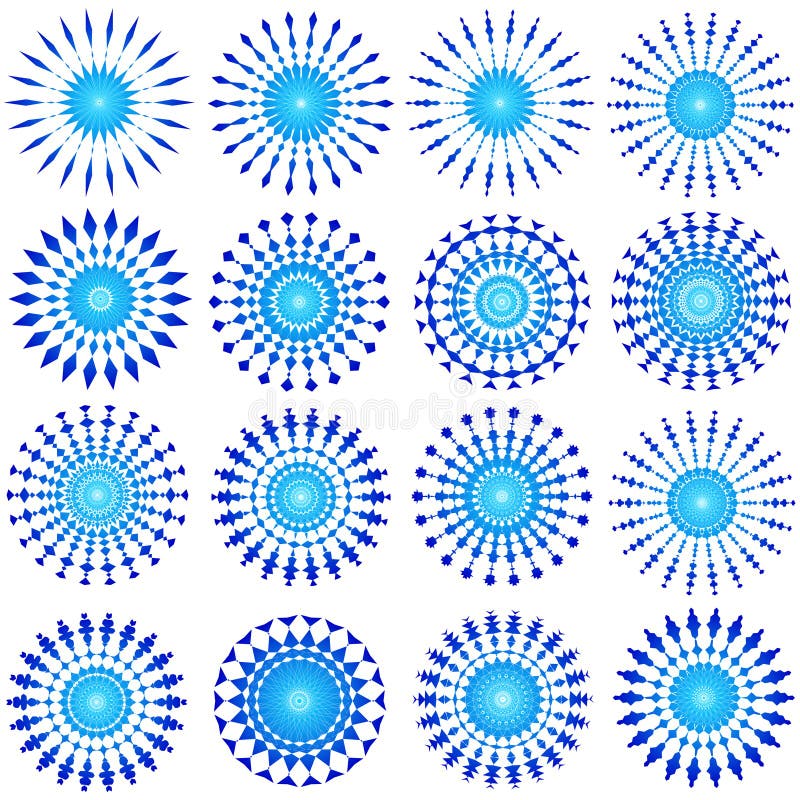 Blue designs stock vector. Illustration of flakes, beautiful - 883240