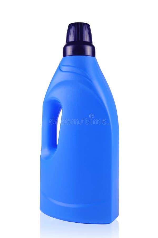 Blue Detergent Bottle stock photo. Image of bottle, softener - 16165650