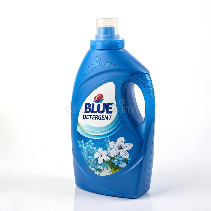 Blue Detergent Packaging stock illustration. Illustration of cleaner ...