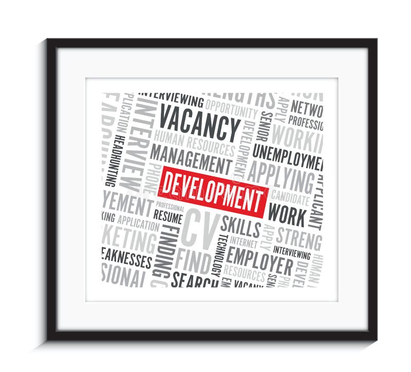 Development Word Cloud Collage Stock Illustration - Illustration of ...