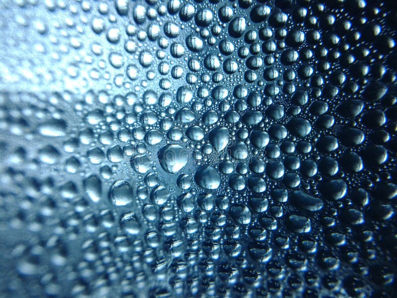 Blue dew on plastic plate stock photo. Image of pattern - 208324148