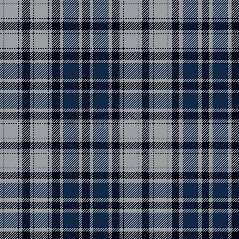 Blue Diagonal Check Plaid Seamless Fabric Texture Stock Vector ...