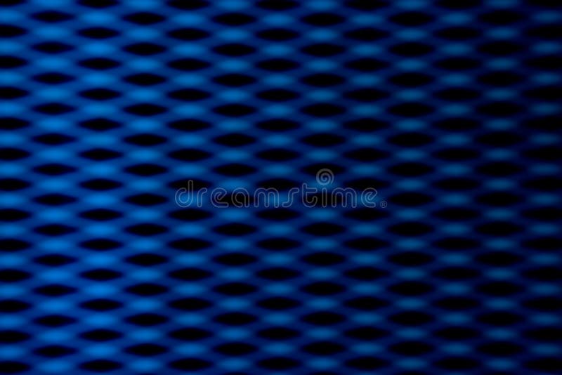 Blue Diagonal Chequered Grid Pattern on Black Background Stock Photo ...