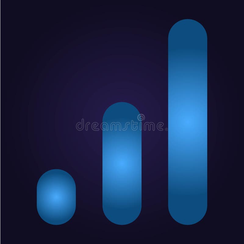 Blue Diagram Chart Infographic for Business Blue Vector Illustration ...