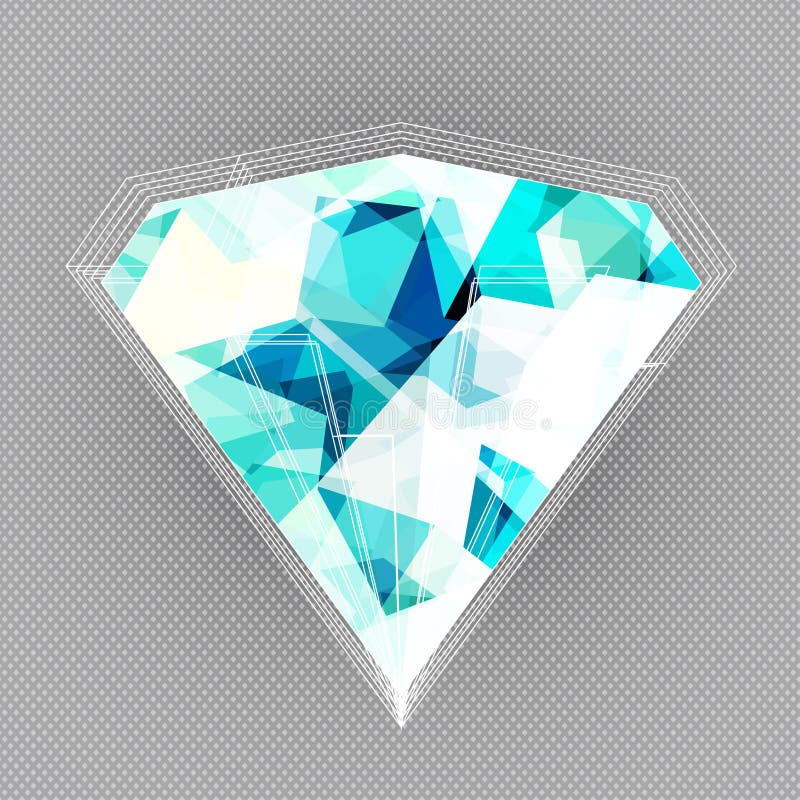 Crystal stones stock vector. Illustration of element, light - 5189215