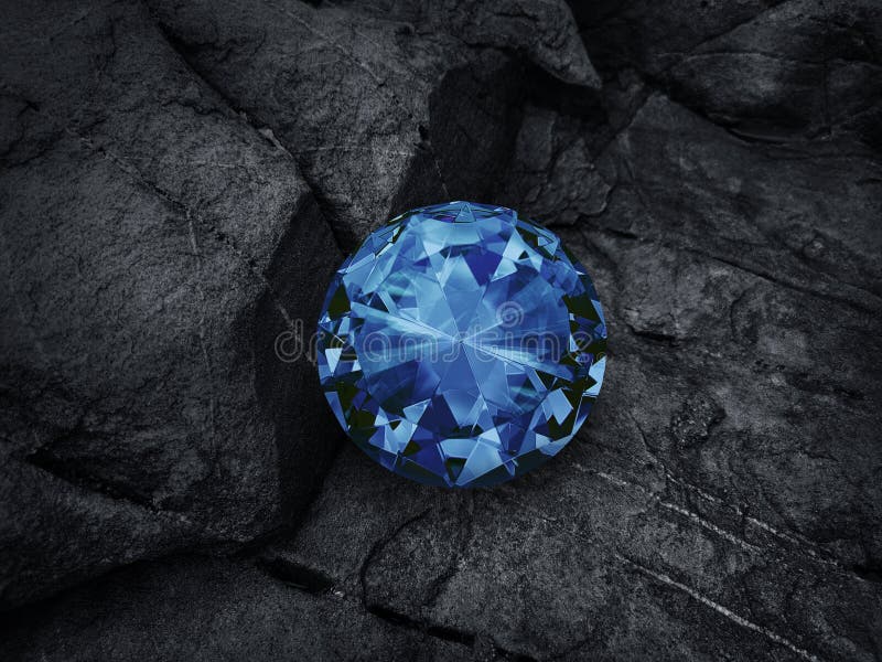 Blue Cut Diamond on Rose Leaves White Background. for Design Fashion ...