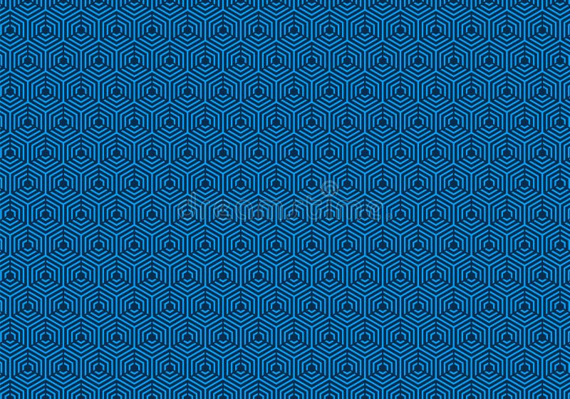 Blue Diamond Geometric Pattern Design Over a Dark Blue Background Stock ...