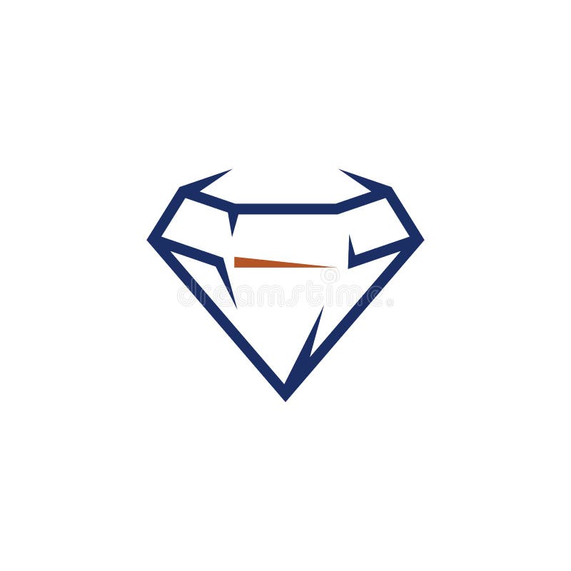 Blue Diamond Logo Vector Icon Symbol Stock Vector - Illustration of ...