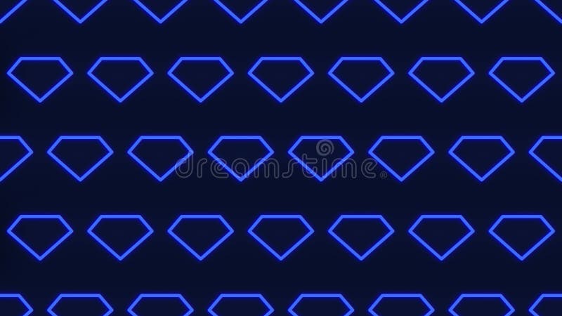 Bold Blue and Black Diamond Pattern on Dark Background Stock Footage ...