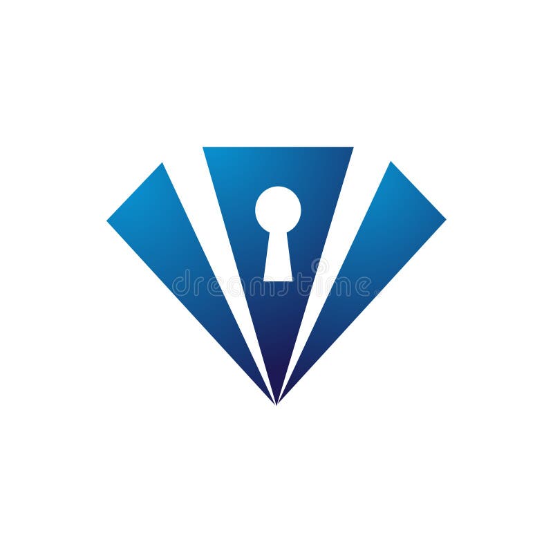 Blue Diamond Sapphire Security System Luxury Logo Stock Vector ...