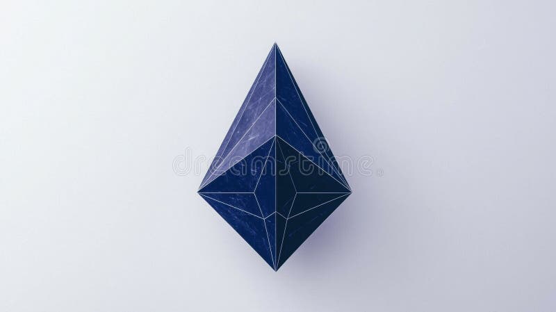 A Blue Diamond-shaped Object with a Textured Surface. Stock Image ...