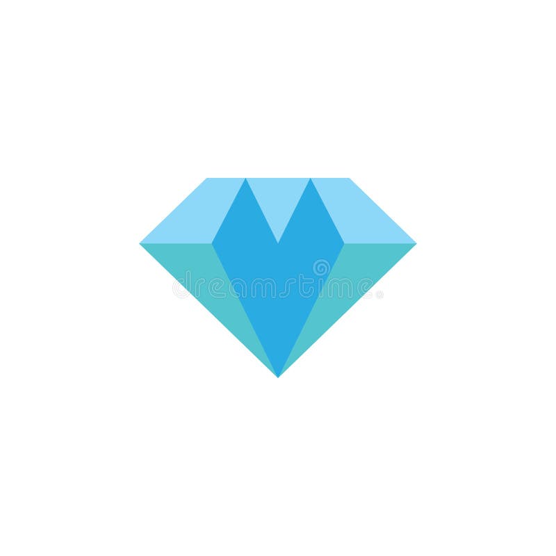 Blue Diamond Simple Geometric Design Logo Vector Stock Vector ...