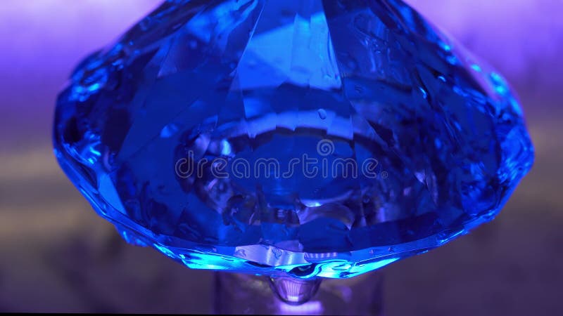 Diamond with Water Drops Splashing Stock Footage - Video of crystal ...