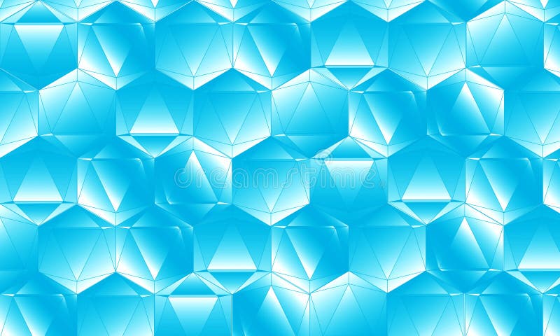 Various Forms of Light Blue Diamonds As a Background Stock Illustration ...