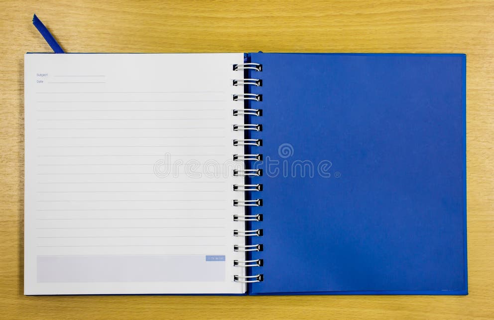 Blue diary book stock photo. Image of business, notebook - 33376802