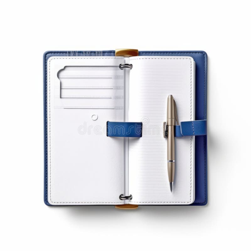 Open Leather Notebook Blue Stock Illustrations – 164 Open Leather ...
