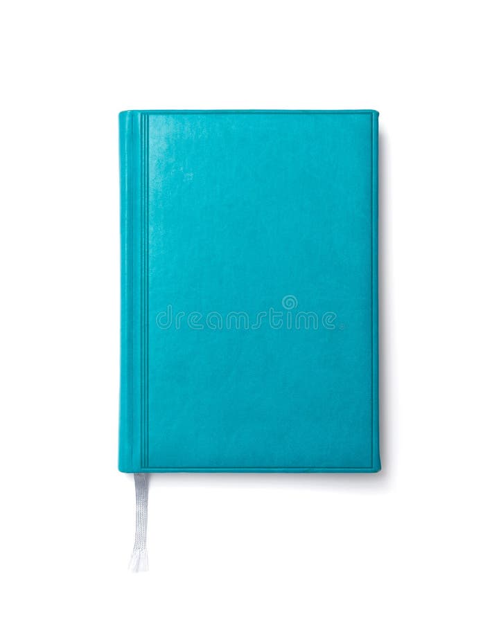 The Blue Diary Lies on a Light Background. on Has a White Pen and a ...