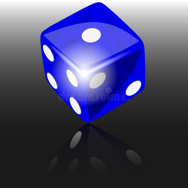 Red dice stock vector. Illustration of business, gaming - 51218236