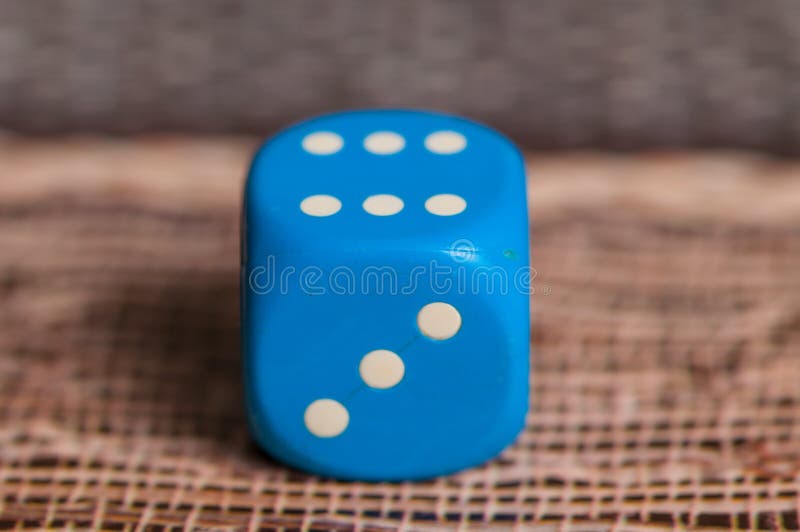 Blue Dice on Table.Social Game Stock Photo - Image of table, jackpot ...