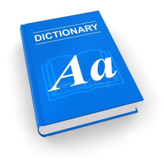 Blue dictionary stock illustration. Illustration of college - 11274064