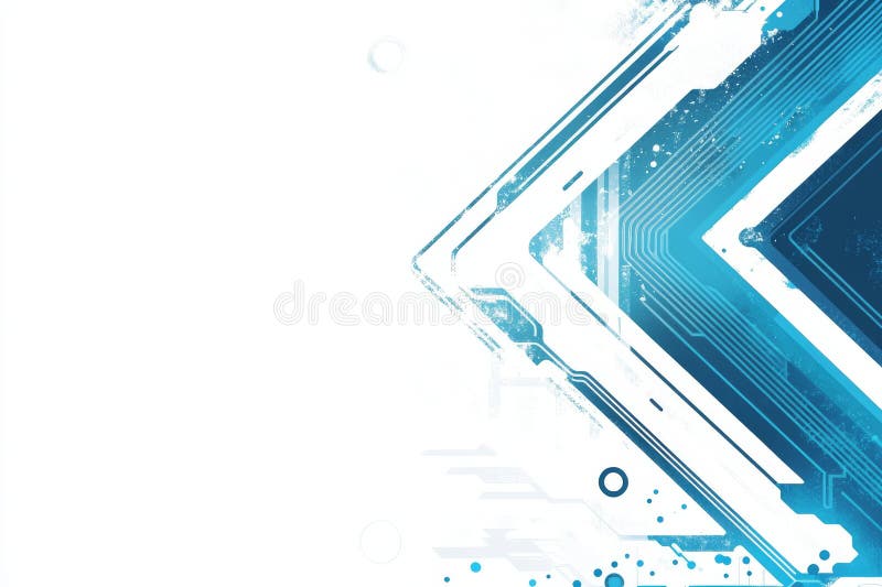 Blue Digital Arrows on a White Background Signify Upward Movement and ...