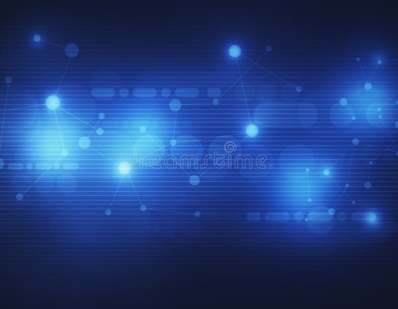 Blue digital backdrop stock illustration. Illustration of futuristic ...