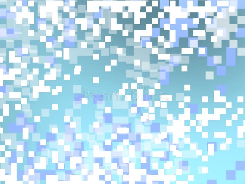 Blue Digital Background with White Pixels Stock Illustration ...