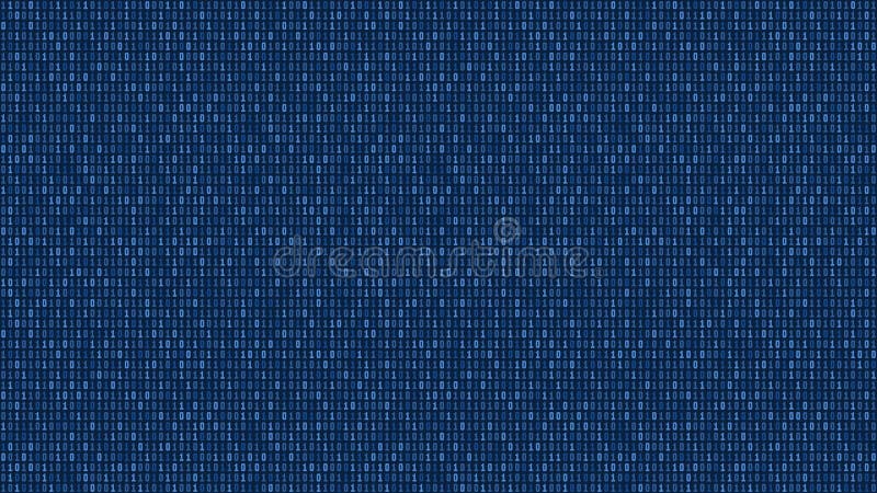 Blue Digital Binary Code Texture Stock Vector - Illustration of concept, vector: 365290440