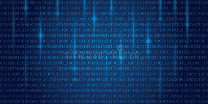 Blue Digital Binary Code Web Technology Background Stock Vector - Illustration of network, code ...