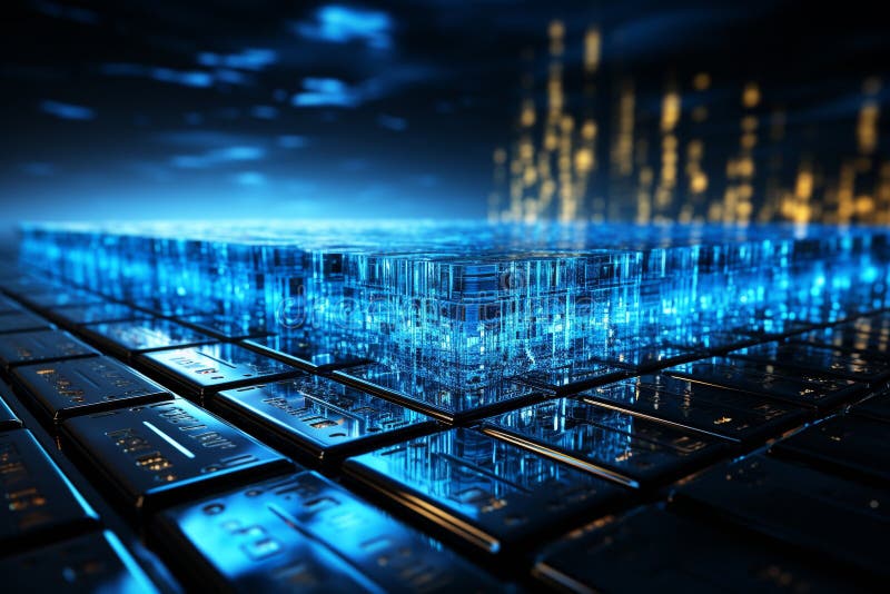 Blue Digital Binary Data on Computer Screen Background Stock ... Blue Digital Binary Data on Computer Screen Background Stock ...