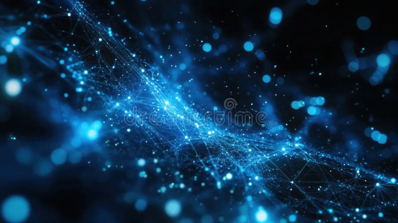 Blue Digital Chart Highlighting Technological Growth and Business ...