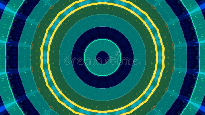 Blue Digital Circular Effect Stock Illustration - Illustration of ...