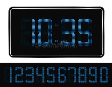 Blue Digital Clock Stock Illustrations – 11,662 Blue Digital Clock ...
