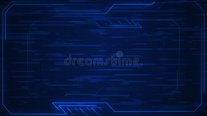 Blue Digital Data Lights Technology Background Stock Footage - Video of ...