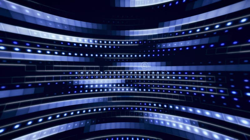 Blue Digital Data Lights Technology Background Stock Footage - Video of ...