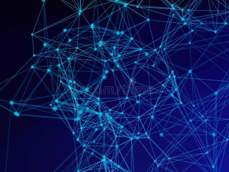 Blue Digital Data and Network Connection Triangle Lines for Tech Stock ... Blue Digital Data and Network Connection Triangle Lines for Tech Stock ...