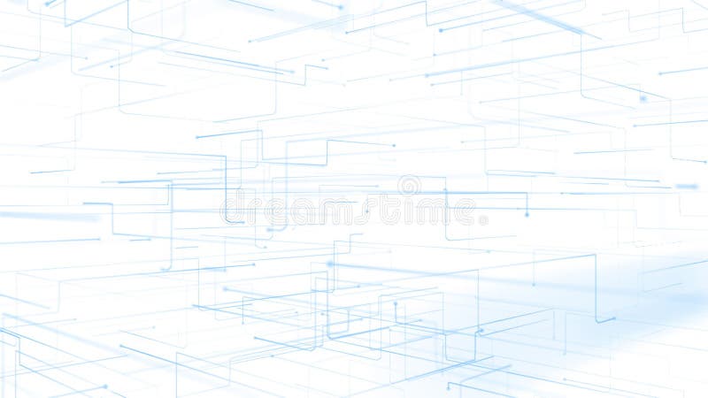 Blue Digital Data Nodes Technology Background Stock Video - Video of ...