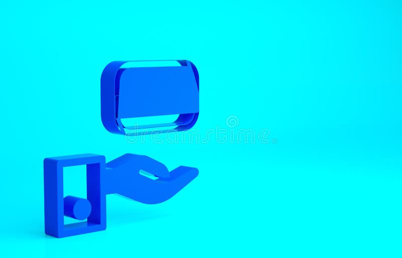 Blue Digital Door Lock with Wireless Technology for Unlock Icon ...