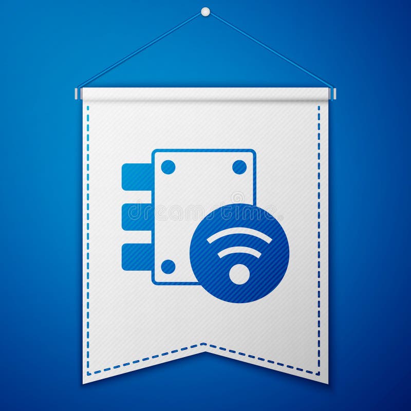 Blue Digital Door Lock with Wireless Technology for Unlock Icon ...