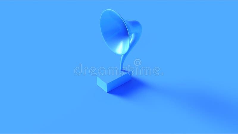 Blue Digital Gramophone stock illustration. Illustration of bass ...