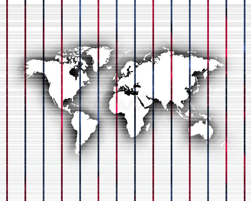 World Map with Pixels - Vector Stock Vector - Illustration of flat ...