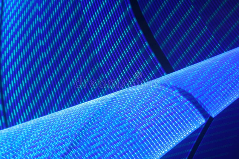 Blue Digital Tech Background Design with Abstract Illuminated Dots ...