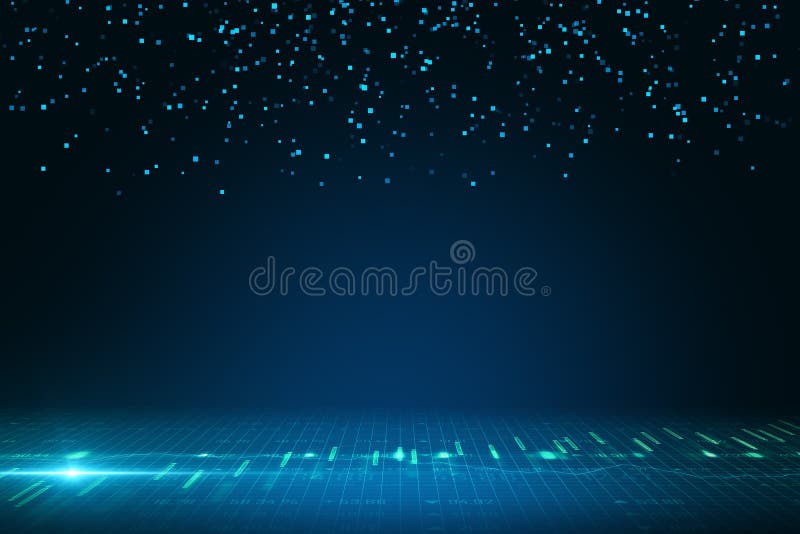 Blue digital wallpaper stock illustration. Illustration of mesh - 160488478