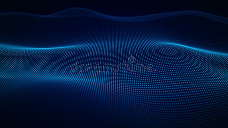 Blue Digital Waveform stock image. Image of waveform - 332979529