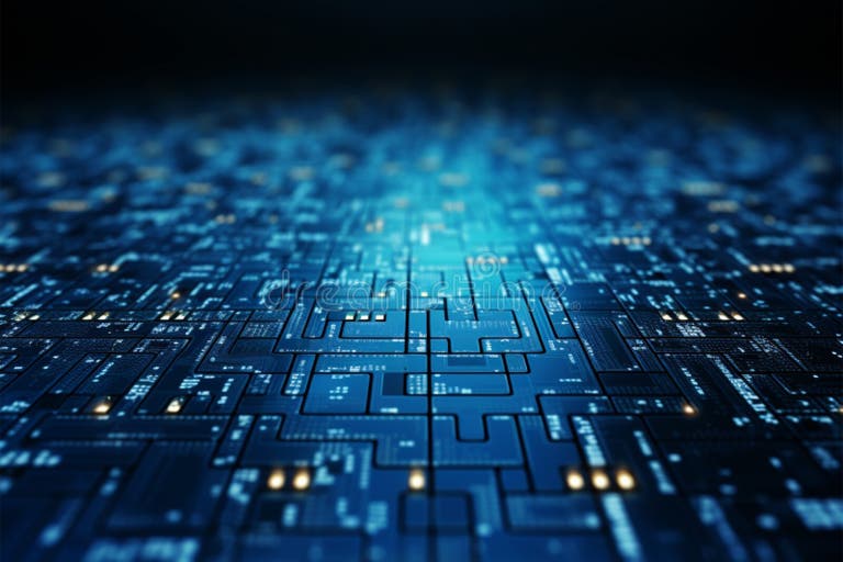 Blue Digtal Technology Background Design Business Stock Illustration ...