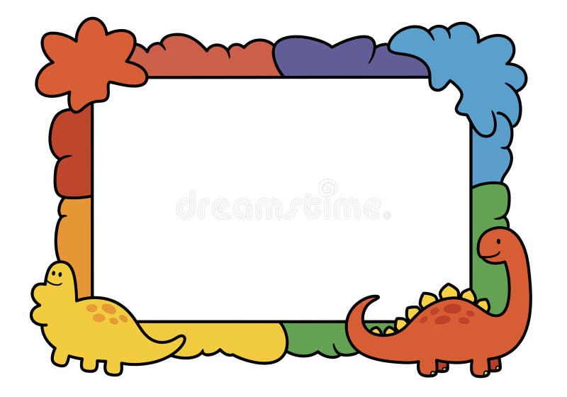 Dinosaur Border Clip Art