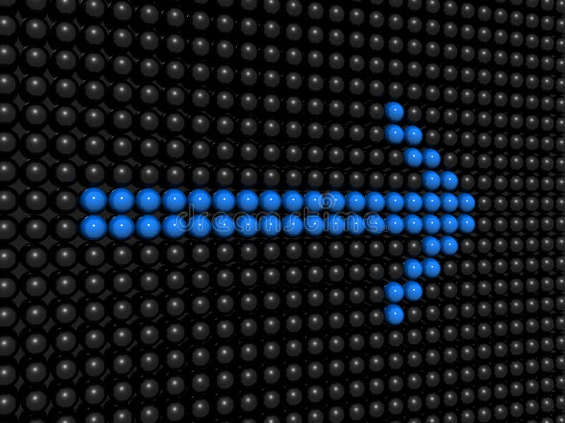 Blue direction sign stock illustration. Illustration of arrow - 14204610