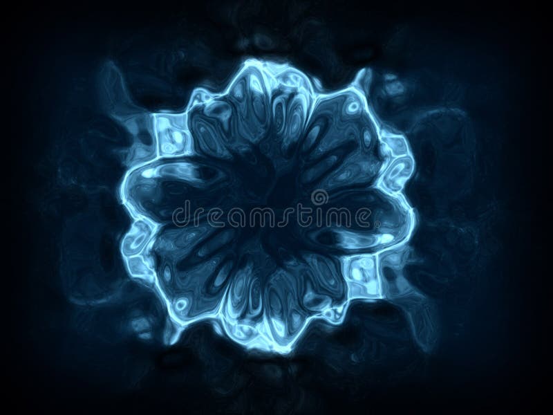 Blue Distorted Fantasy Abstract Picture. Image: 6552862